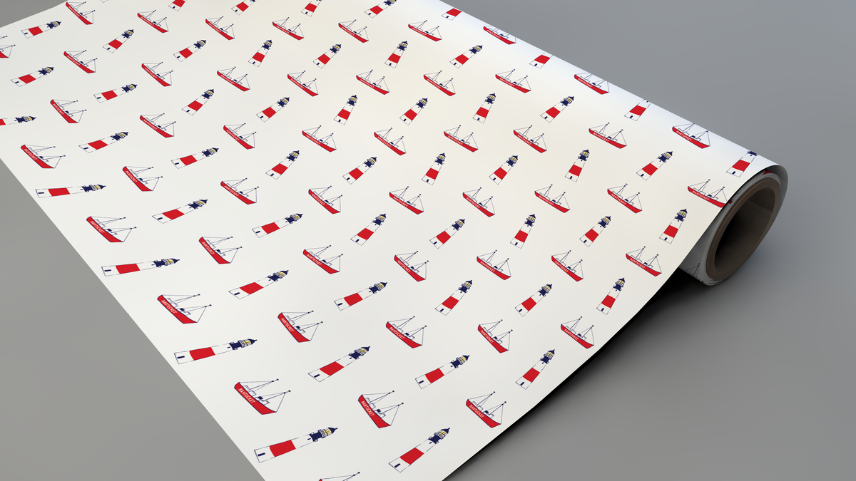 Lighthouse and Lightship Wrapping Paper – The Finest Kind Gift Co.