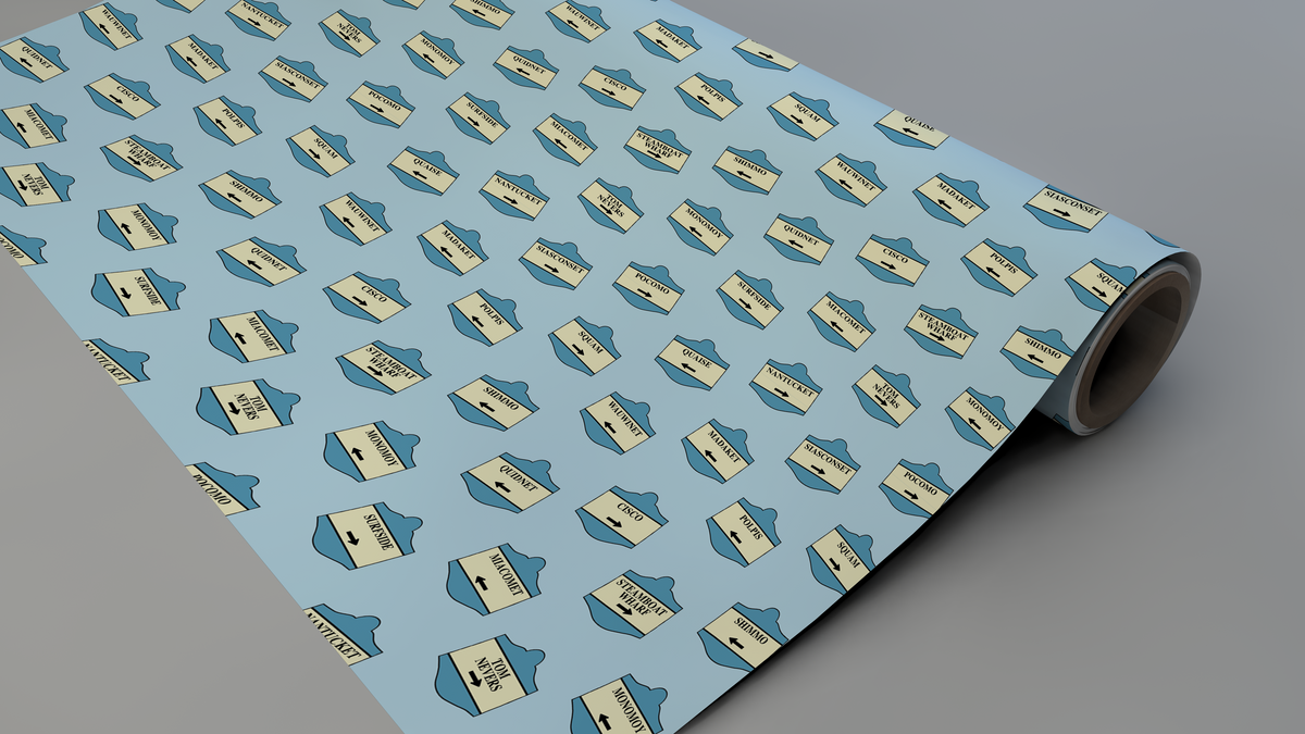 Nantucket Signs Wrapping Paper – The Finest Kind Gift Co.